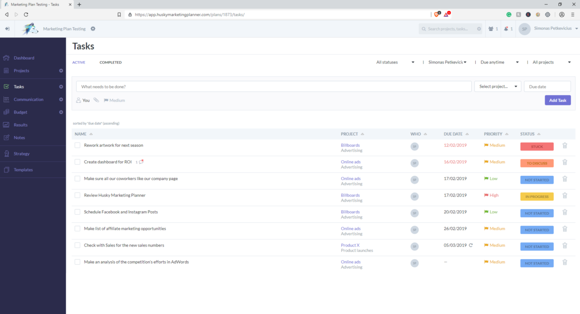 Husky Review - Well-Rounded Marketing Planner Tool - Iniwoo.net